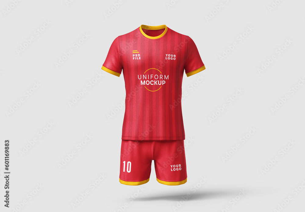 Soccer Kit Mockup Stock Template | Adobe Stock