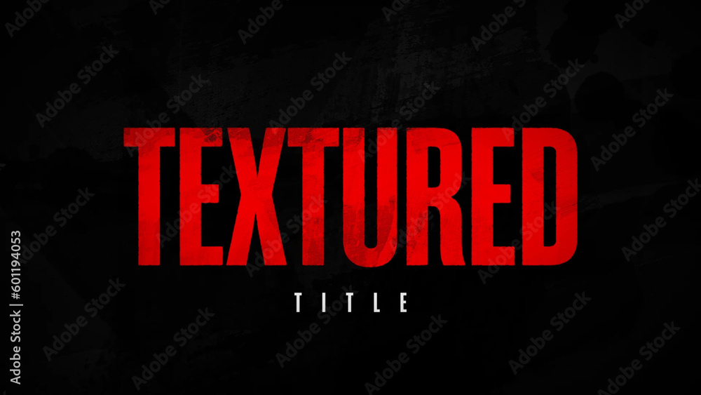 Textured Paint Stroke Title Stock Template | Adobe Stock
