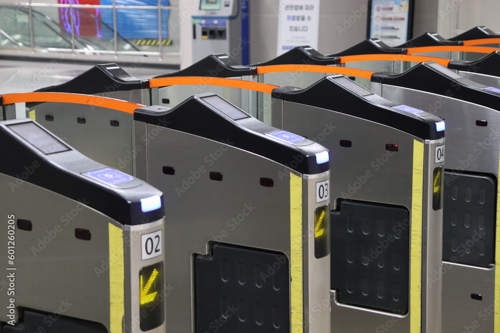 subway gate Stock Photo | Adobe Stock