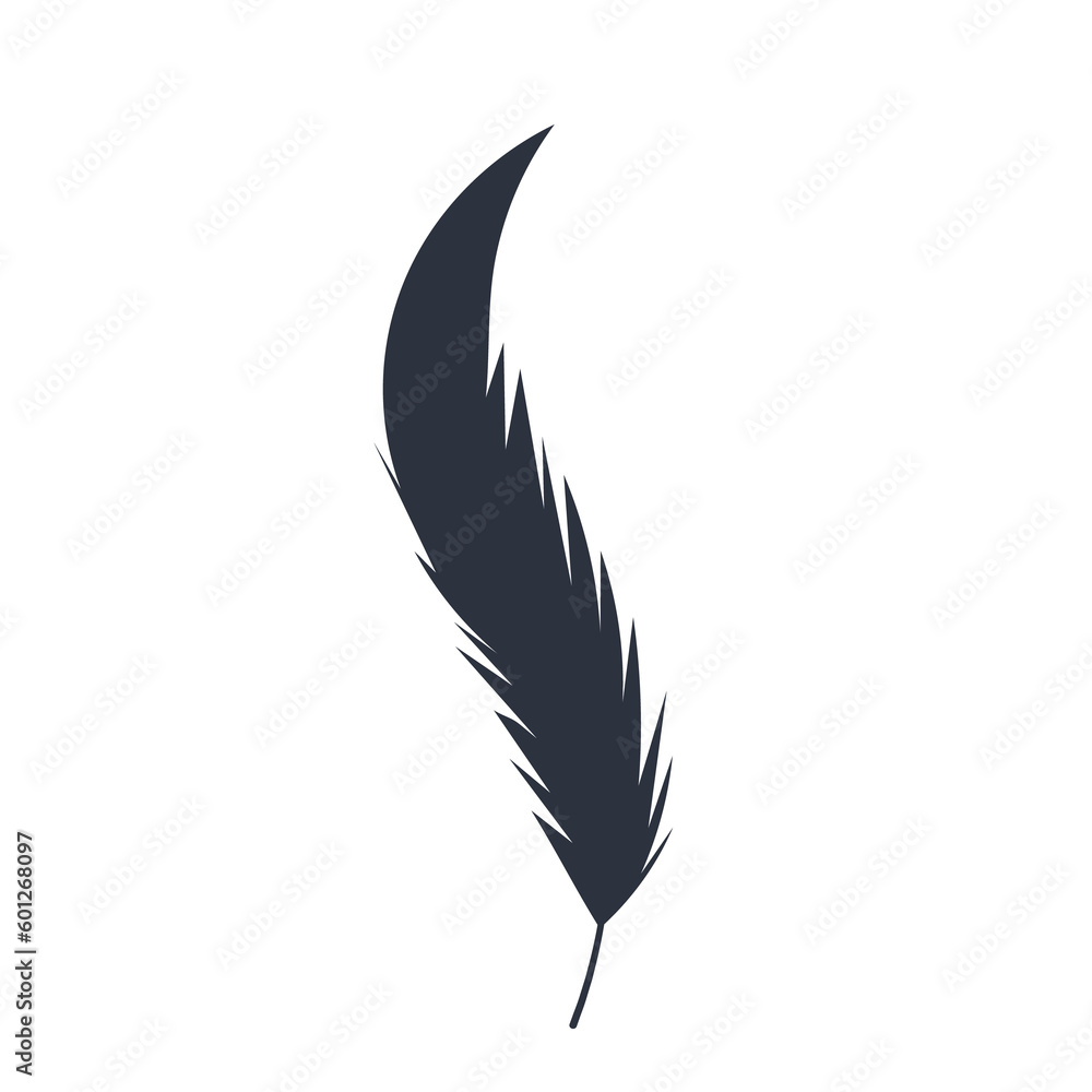 feather isolated on transparent background. PNG feathers Stock ...