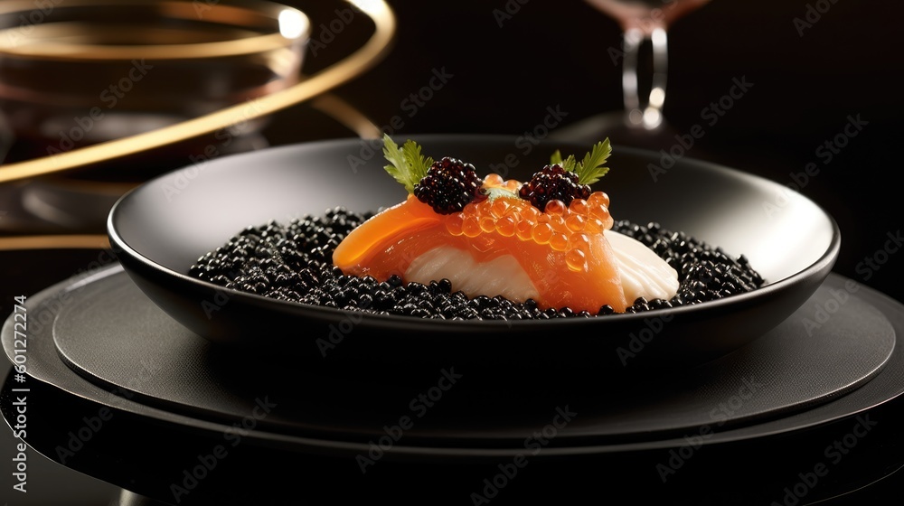 Black Caviar Presentation in 16:9 Aspect Ratio at a Michelin Starred ...