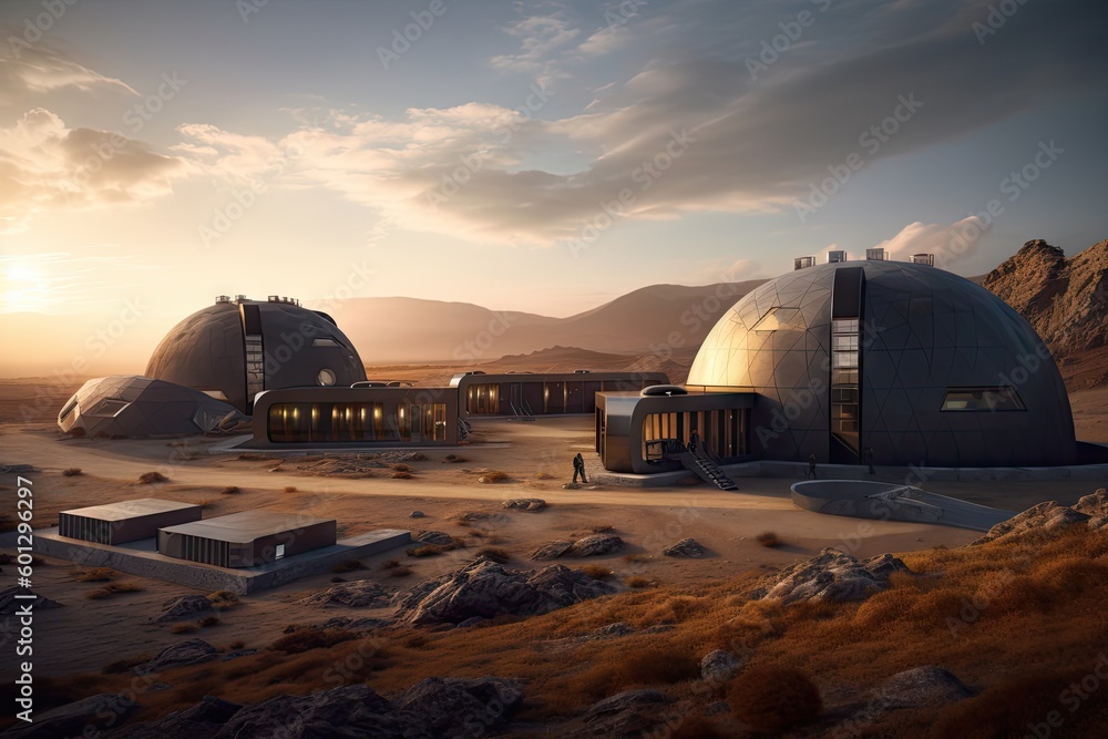 futuristic military base with high-tech weapons and cutting-edge ...