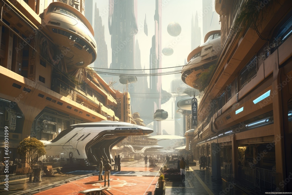 towering buildings and bustling streets fill galactic capital, with ...