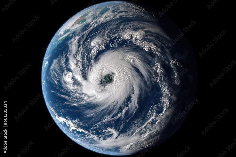 Super Typhoon, tropical storm, cyclone, hurricane, tornado, over ocean ...
