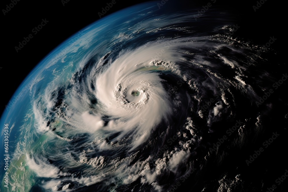 Super Typhoon, tropical storm, cyclone, hurricane, tornado, over ocean ...