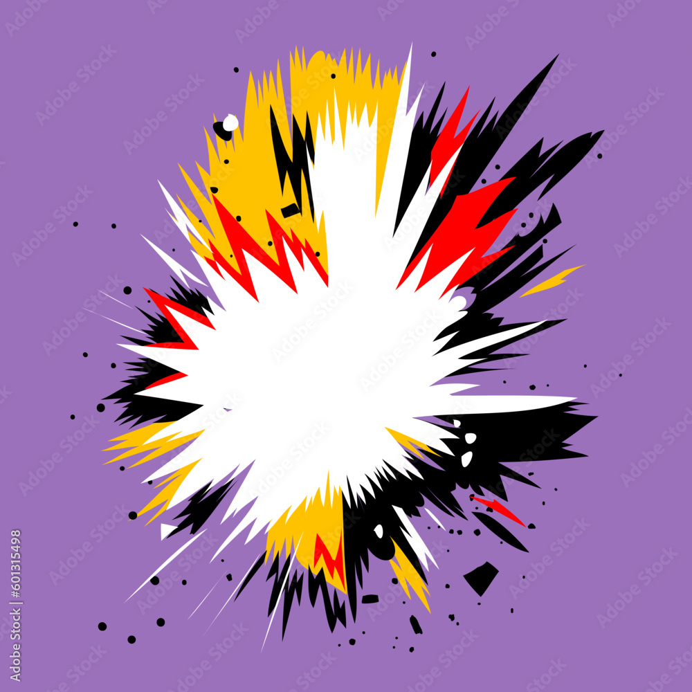 Comics boom backgrounds, minimalism style. Petard, bomb frame art ...