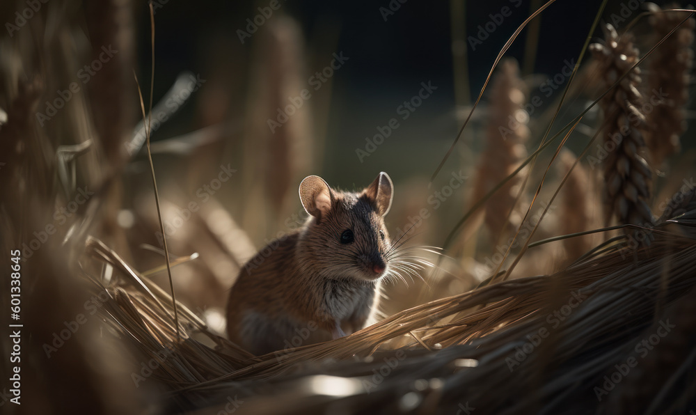 Tiny Explorer: Photo of house mouse, captured in a moment of stillness ...