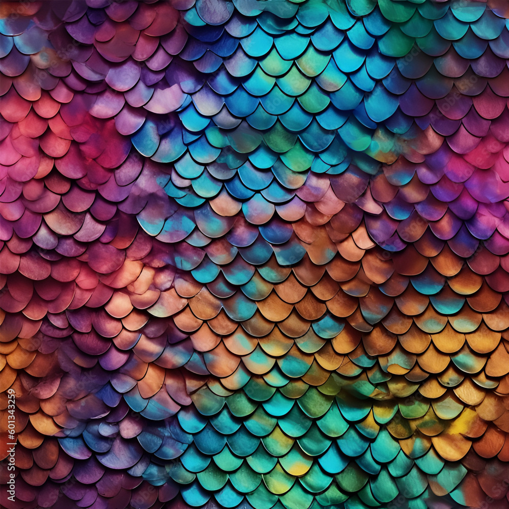 Rainbow iridescent scales texture, dragon reptile fish snake scales ...