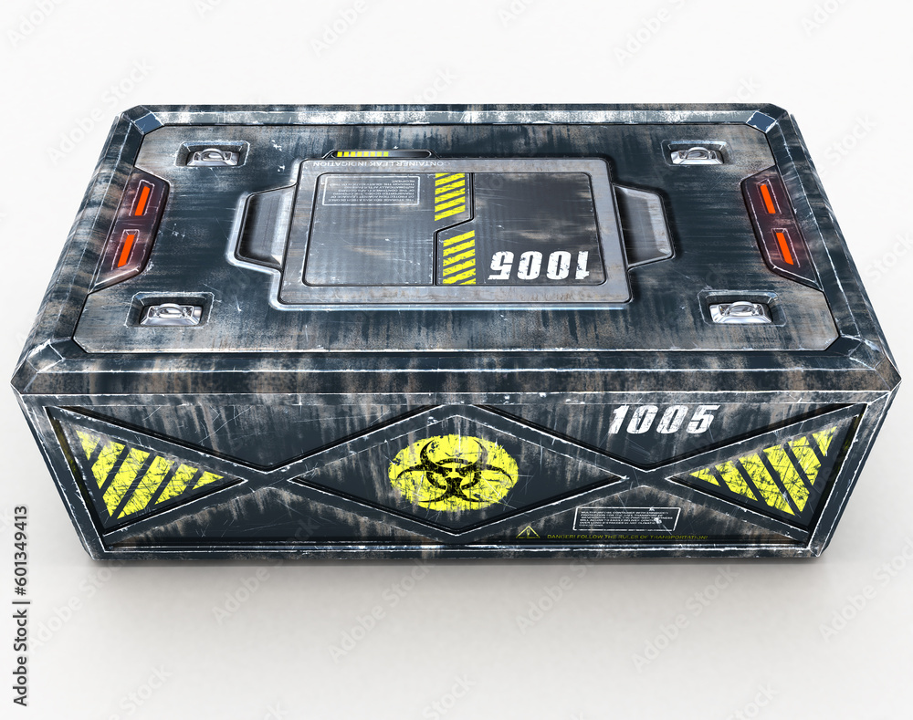 3D illustration of a container concept for transporting and storing ...