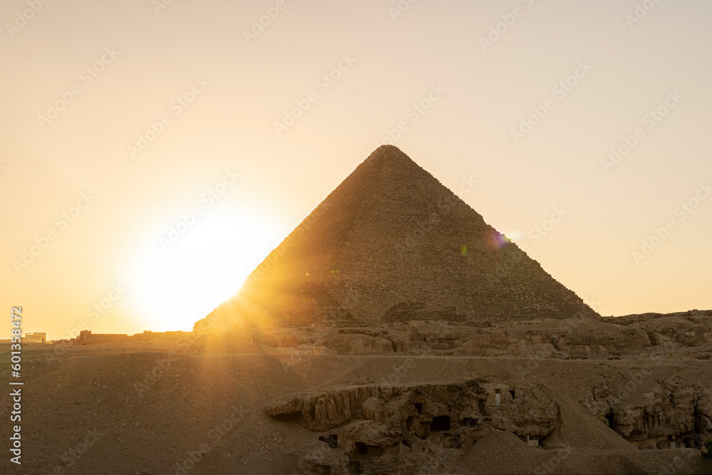 Poster archaeological complex of Great Egyptian Pyramids is located on ...