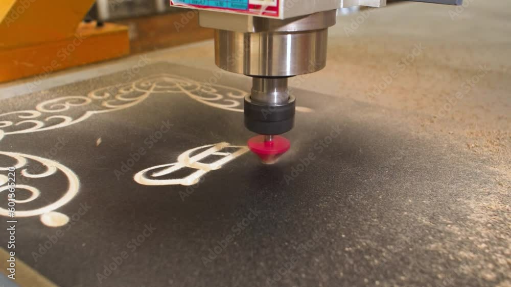 CNC Router machine Engrave small MDF wood Calligraphy Arabic with dust ...