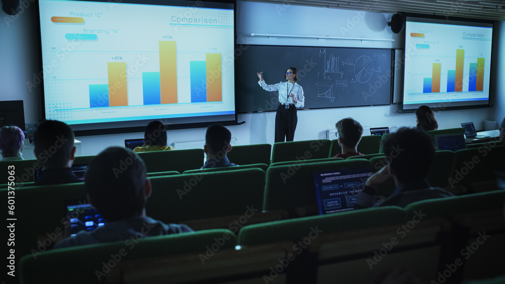 Young University Professor Explaining the Importance of Branding and ...