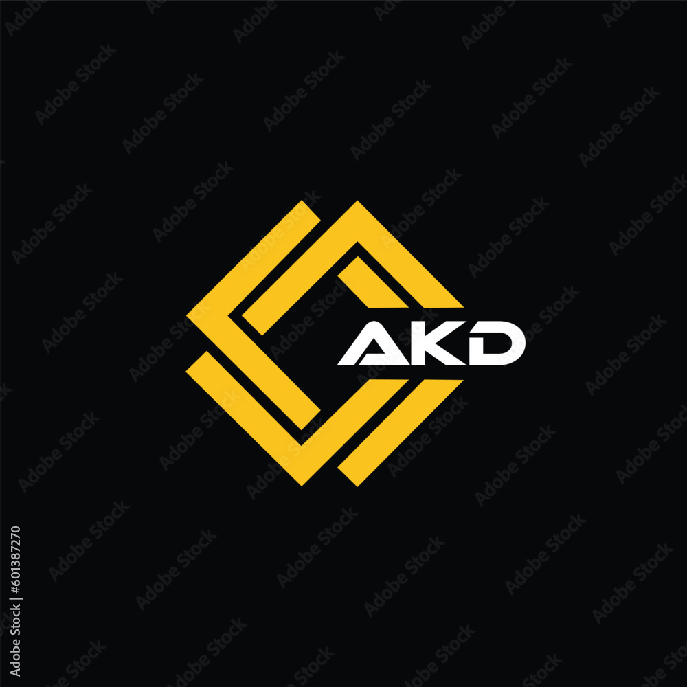 AKD letter design for logo and icon.AKD monogram logo.vector ...