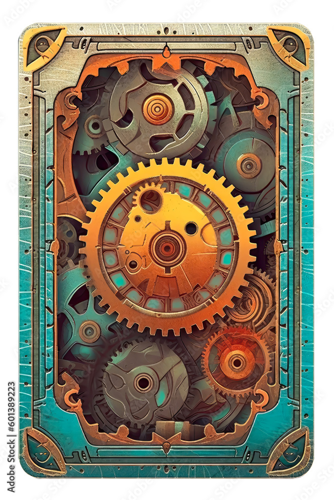 Card deck design. Card back design. 2d mobile game asset made with ...