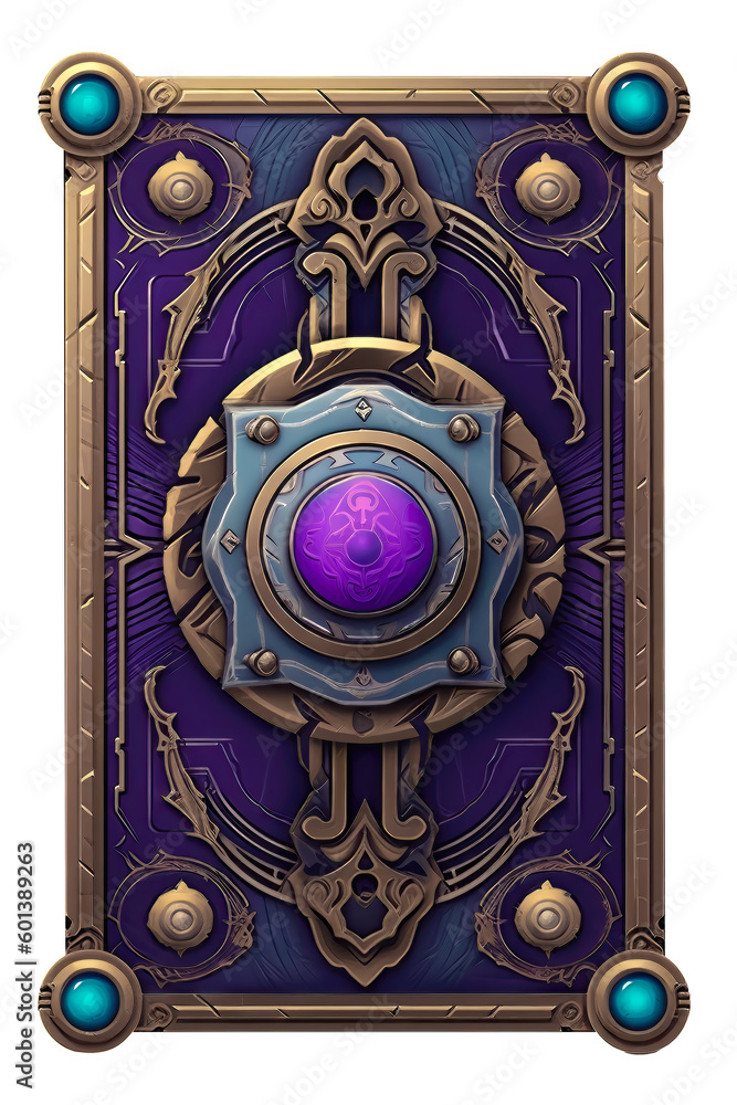 Card deck design. Card back design. 2d mobile game asset made with ...