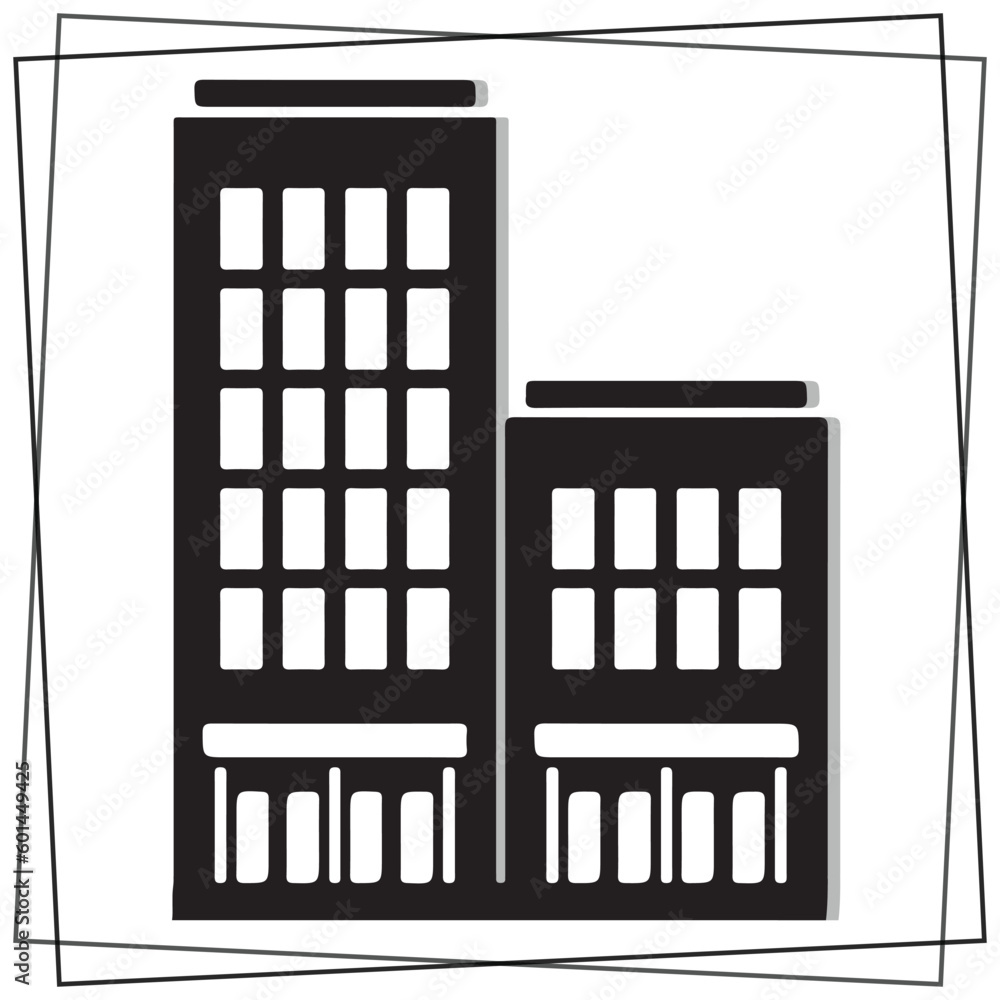 building Silhouette, cute building Vector Silhouette, Cute building ...