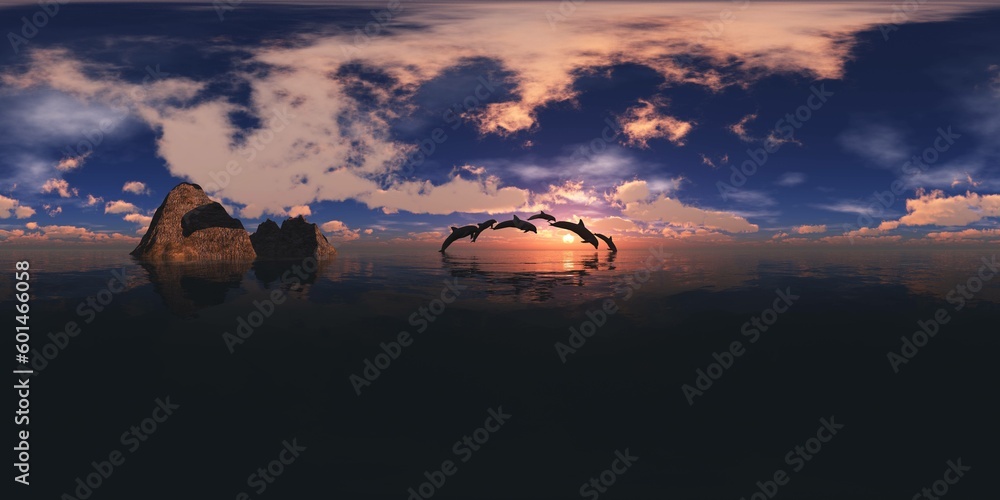 archipelago, sea bay, HDRI, environment map , Round panorama, spherical ...