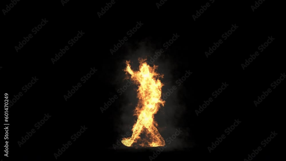 Character Fire,Animation dancing burning, Ghost halloween. included in ...