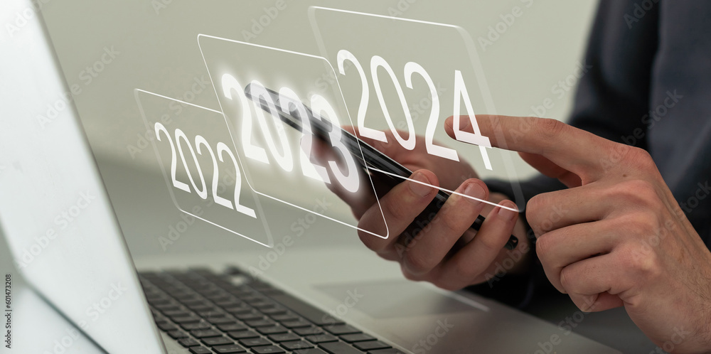 businessman touch graph analysis goals 2024 virtual screen. Business ... businessman touch graph analysis goals 2024 virtual screen. Business ...