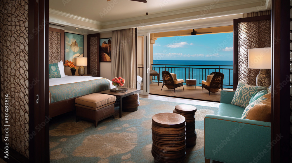 oceanfront suite room, conference room, office room, home office with ...