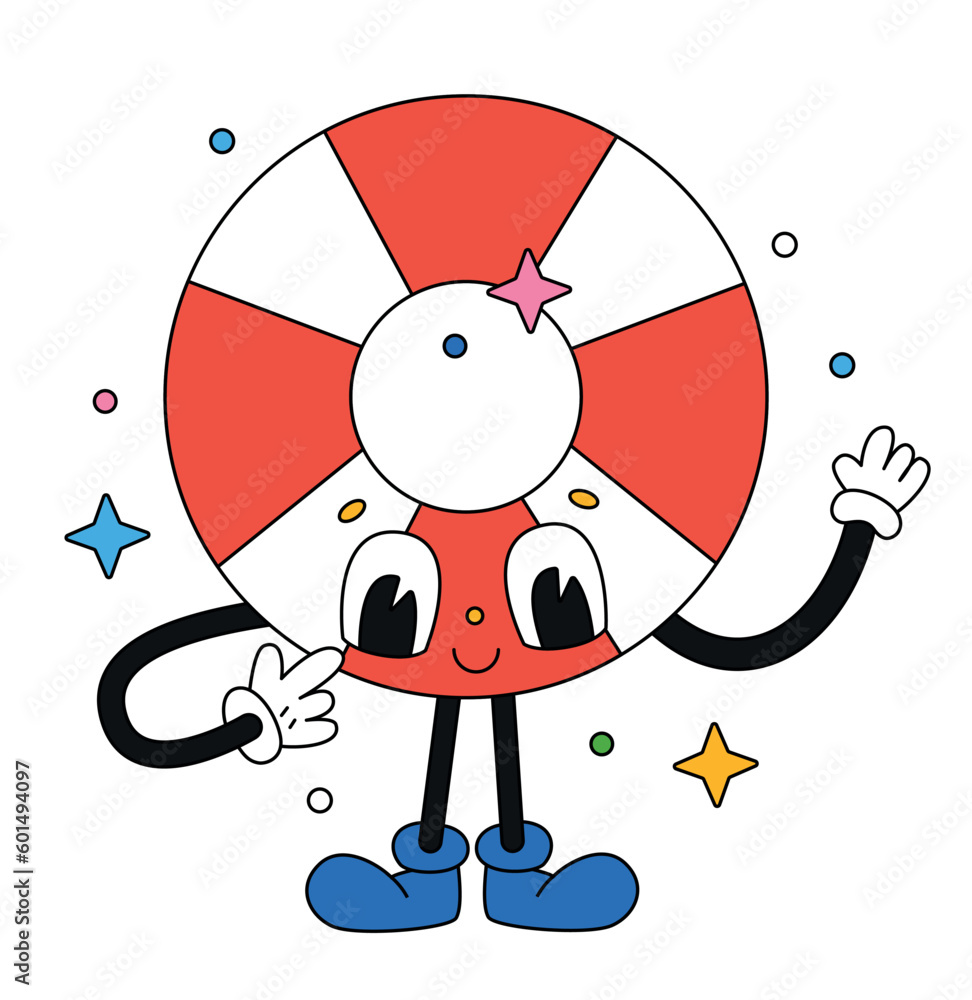 Vector hand drawn trendy traditional cartoon illustration of life ...