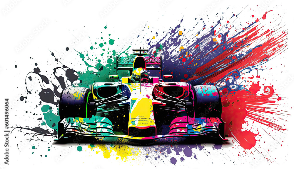 Formula Low Profile Racing Car Transparent Background Generative AI ...