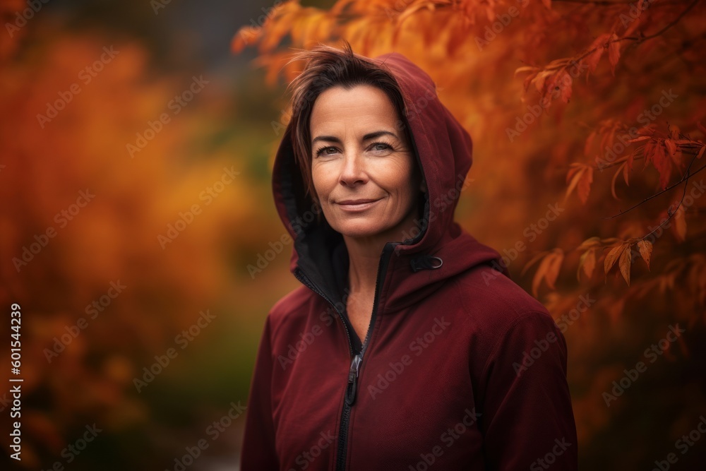 Lifestyle portrait photography of a grinning woman in her 40s wearing a ...