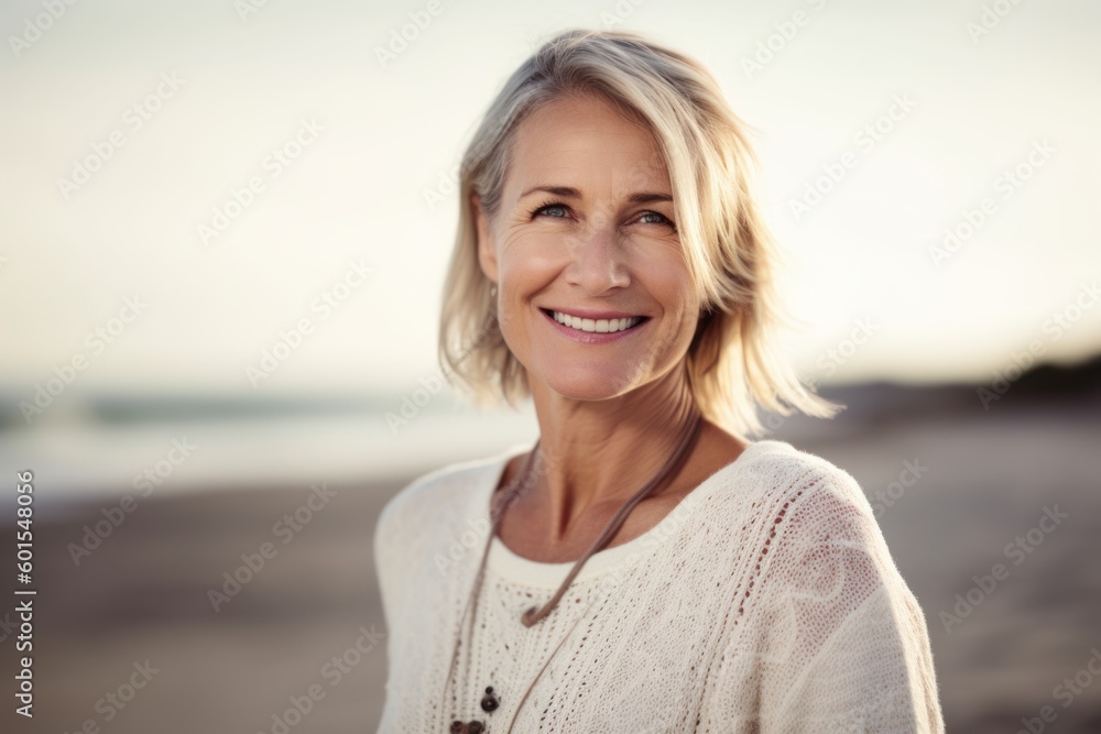 Lifestyle portrait photography of a pleased woman in her 40s wearing a ...