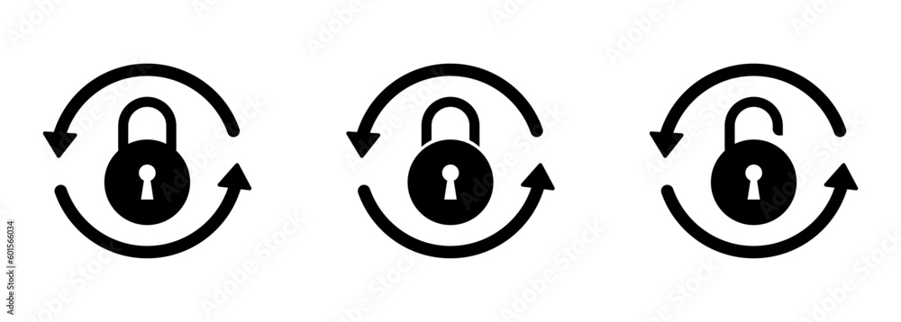 Reset password vector icons collection Stock Vector | Adobe Stock