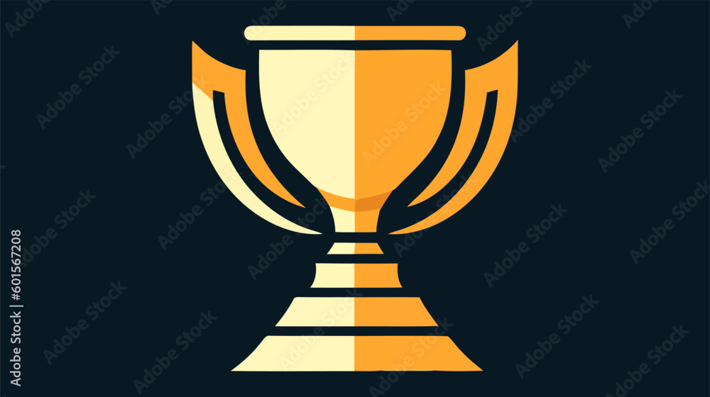 Winner's trophy icon. Vector illustration. Logo of trophy isolated on ...