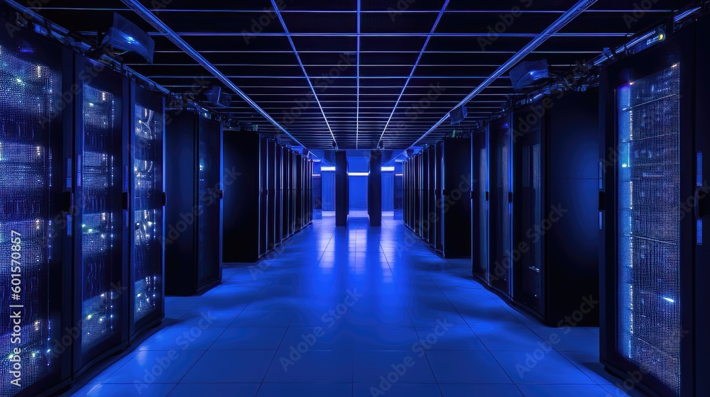 Technological Powerhouse: Cutting-Edge Supercomputer in High-Tech Lab 1 ...