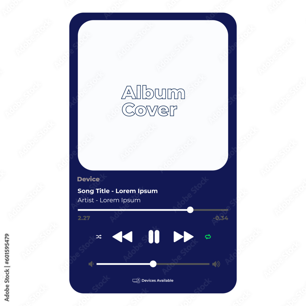 Music Display Theme: Platform Sample. Spotify Display template. Joox ...