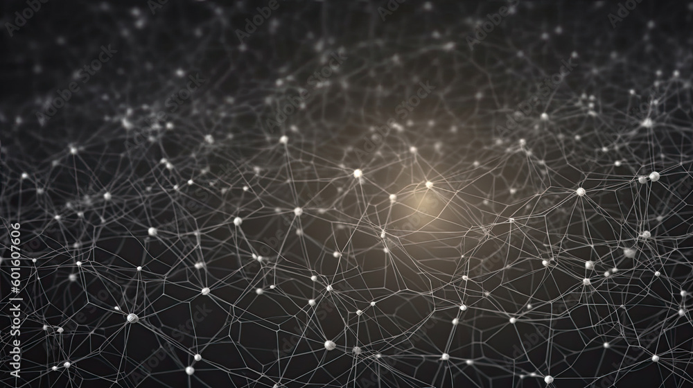 Interconnected nodes representing neurons in an artificial neural ...