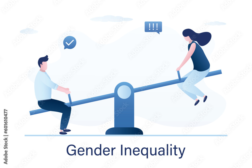 Gender Inequality Sexual Inequality Sexism Discrimination Concept