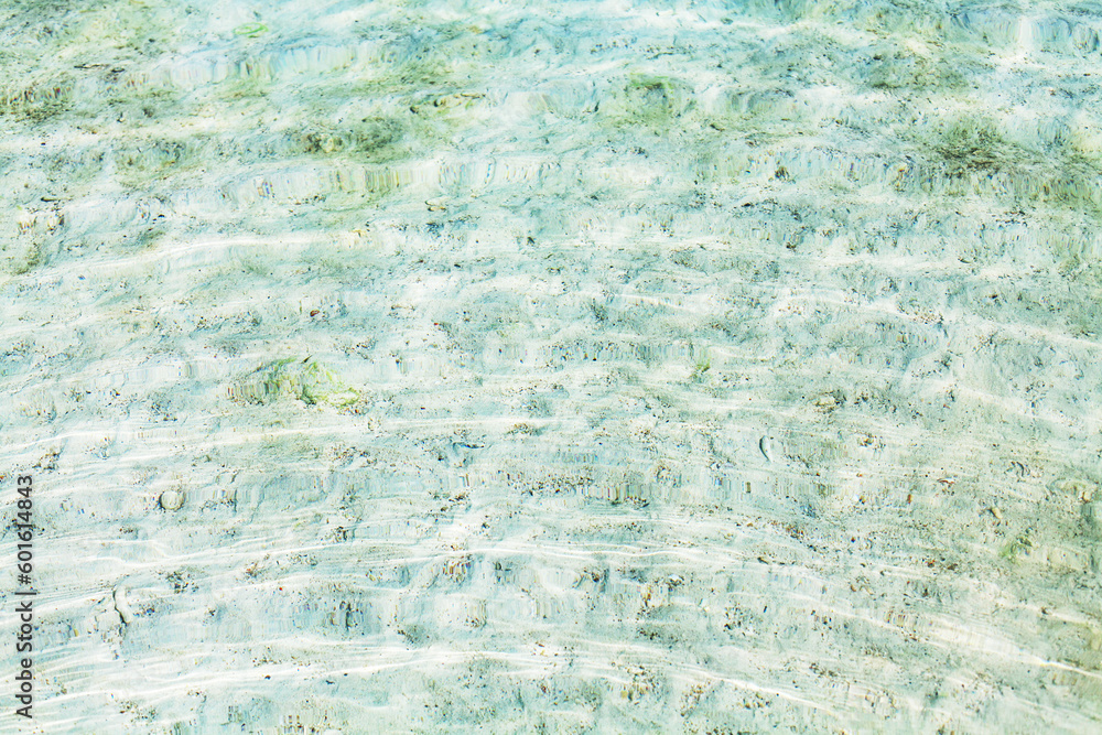 Sea water waves texture, ripples on water surface, transparent light ...