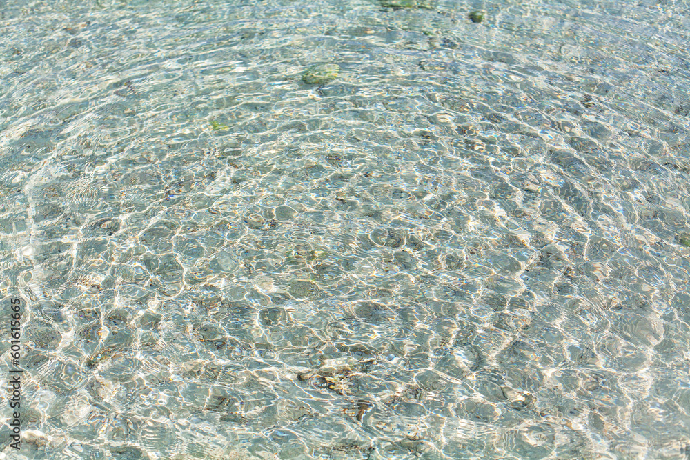 Sea water round waves texture, ripples water surface, concentric rings ...