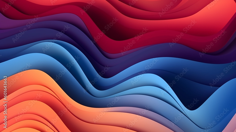 Papercut multi layers 3D color texture background. Abstract topography ...