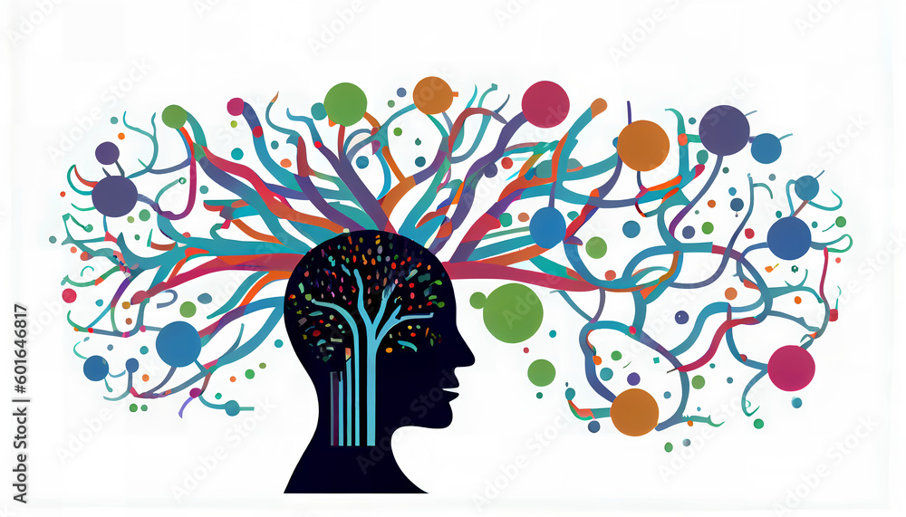 human brain mind map tree Stock Illustration | Adobe Stock