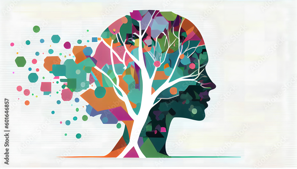 human brain mind map tree Stock Illustration | Adobe Stock