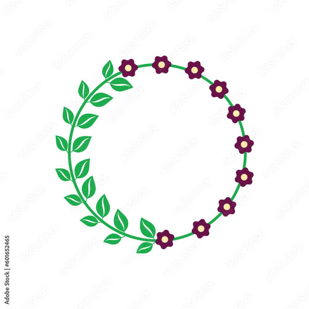 Vector floral logo template in elegant and minimal style illustration ...