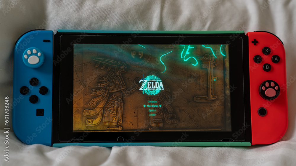 Nintendo Switch - Start Menu The Legend of Zelda: Tears of the Kingdom ...