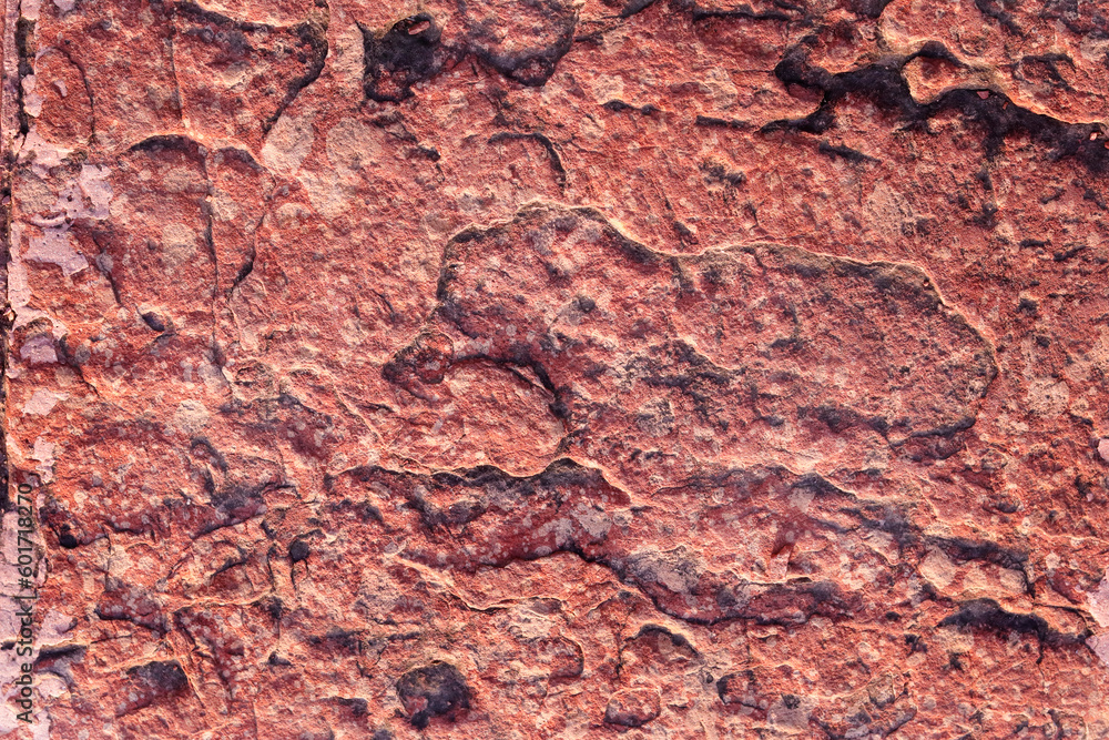 Red Rough Stone Texture Background. Rough stone wall background Texture ...