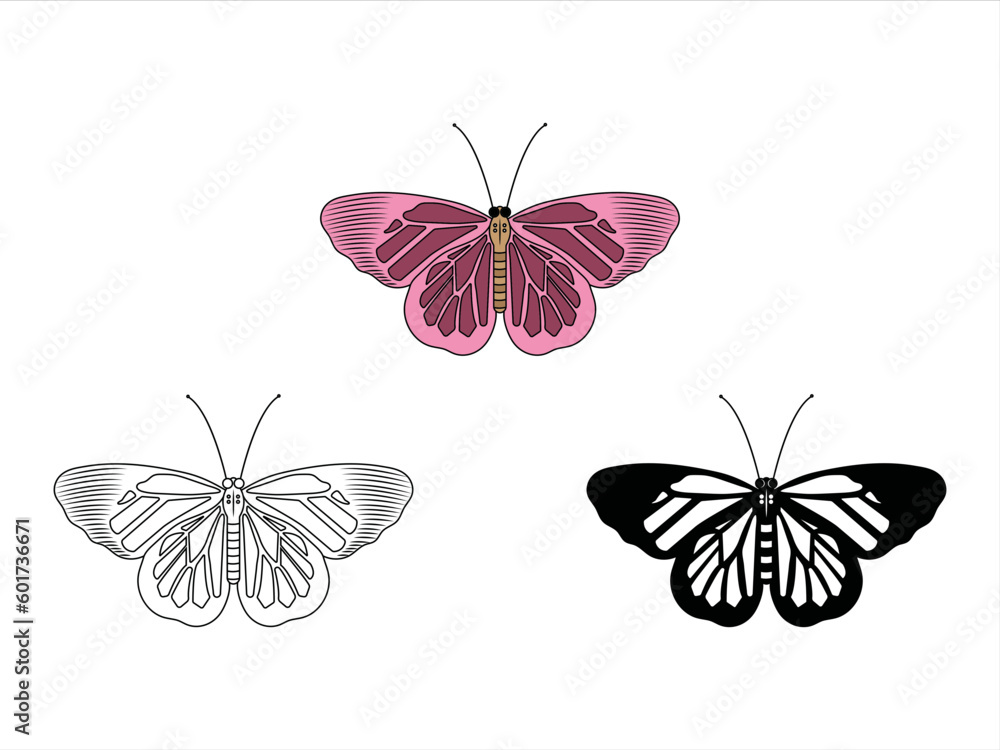 Butterfly Clipart SVG | Butterfly Stencil Svg | Butterflies Svg ...