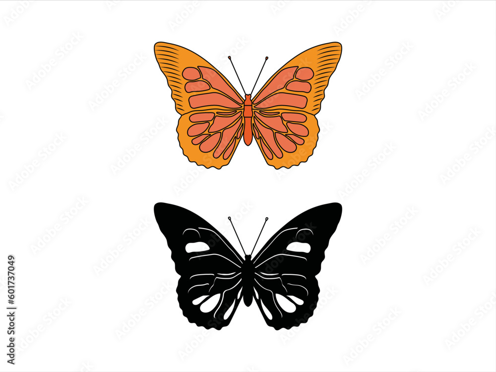 Butterfly Clipart SVG | Butterfly Stencil Svg | Butterflies Svg ...