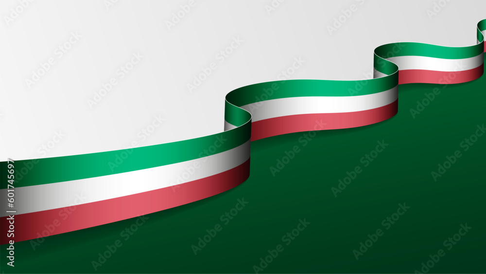Italy ribbon flag background. Stock Vector | Adobe Stock