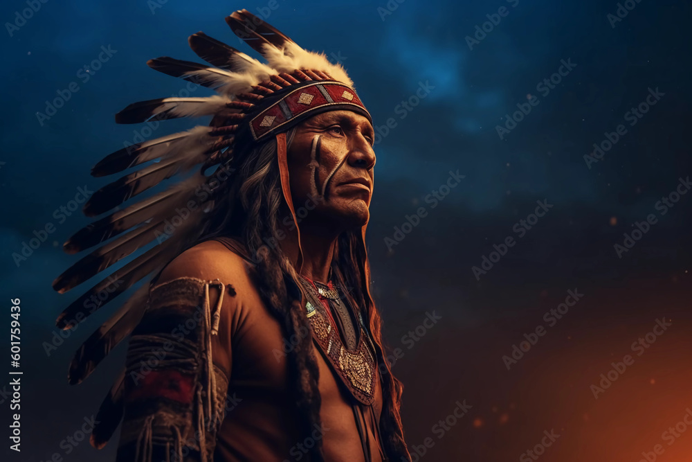 Unveiling the Legacy - Insights into a Native American Chief's Profile ...