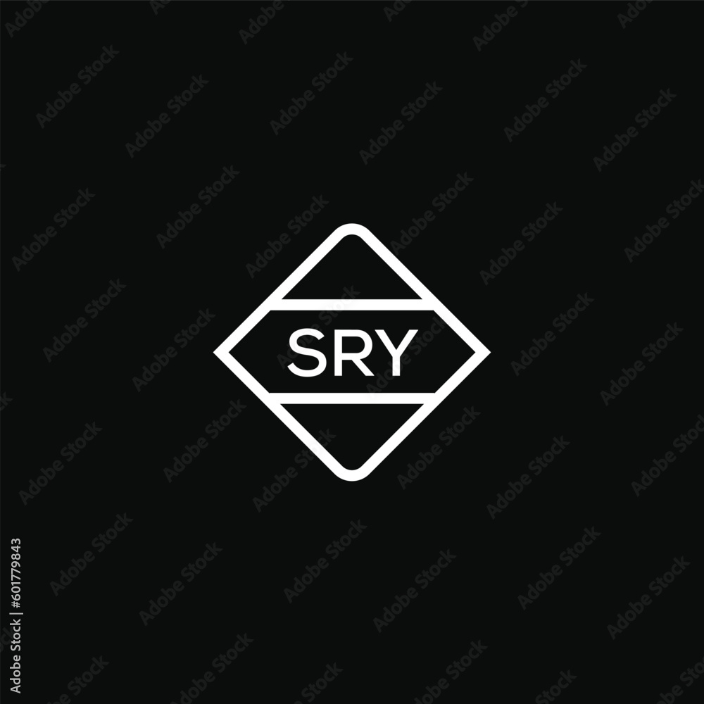 SRY letter design for logo and icon.SRY monogram logo.vector ...