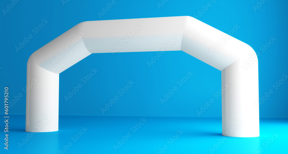 Inflatable arch, 3d rendering. Advertising arch template. Suitable for ...
