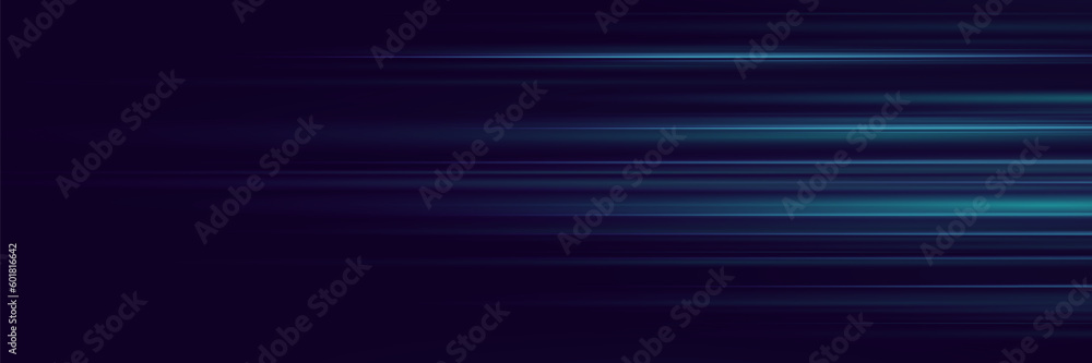 Modern wide abstract technology background with glowing high speed and ...
