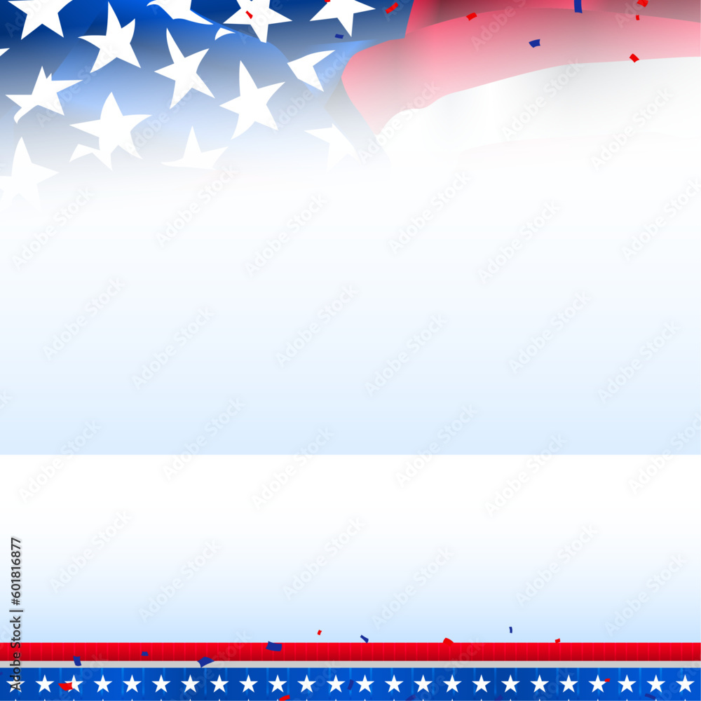 4th of July independence day empty blank background copy space stage ...